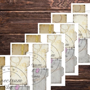 Neutral Index Cards Digital Downloads 6 Sheets - Etsy