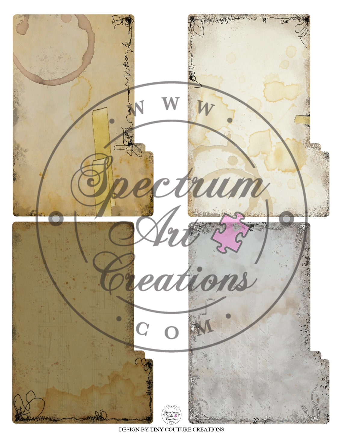 Neutral Index Cards Digital Downloads 6 Sheets - Etsy