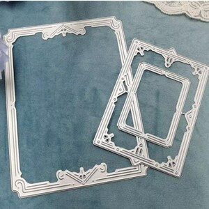 Border Frame Christmas Card Making Cutting Die Set MD862 - Etsy