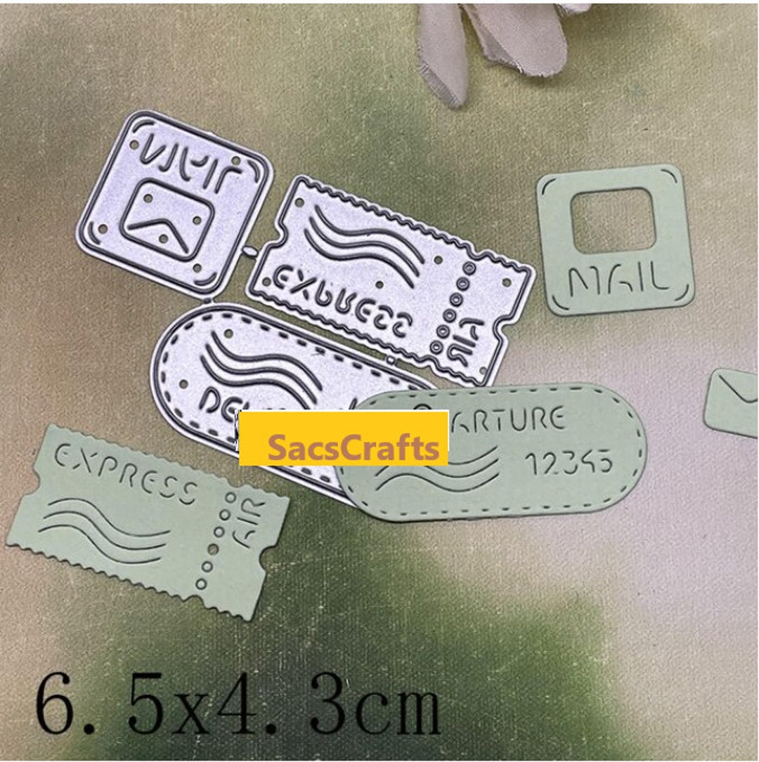 Stamp Air Mail Ticket Express Cutting Dies MD687-X - Etsy