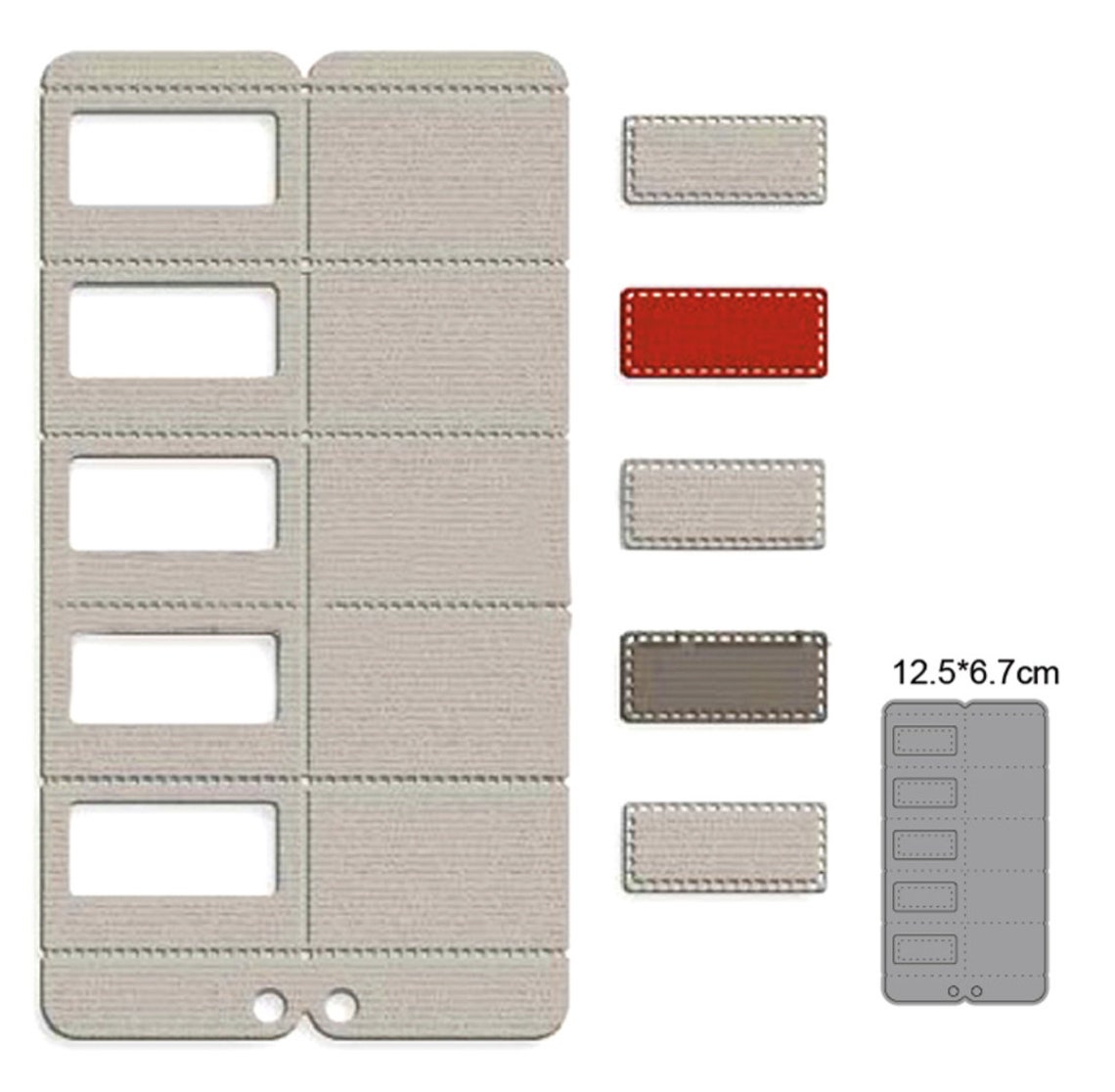 Metal Die Color Swatch Tray With Window MD516 - Etsy