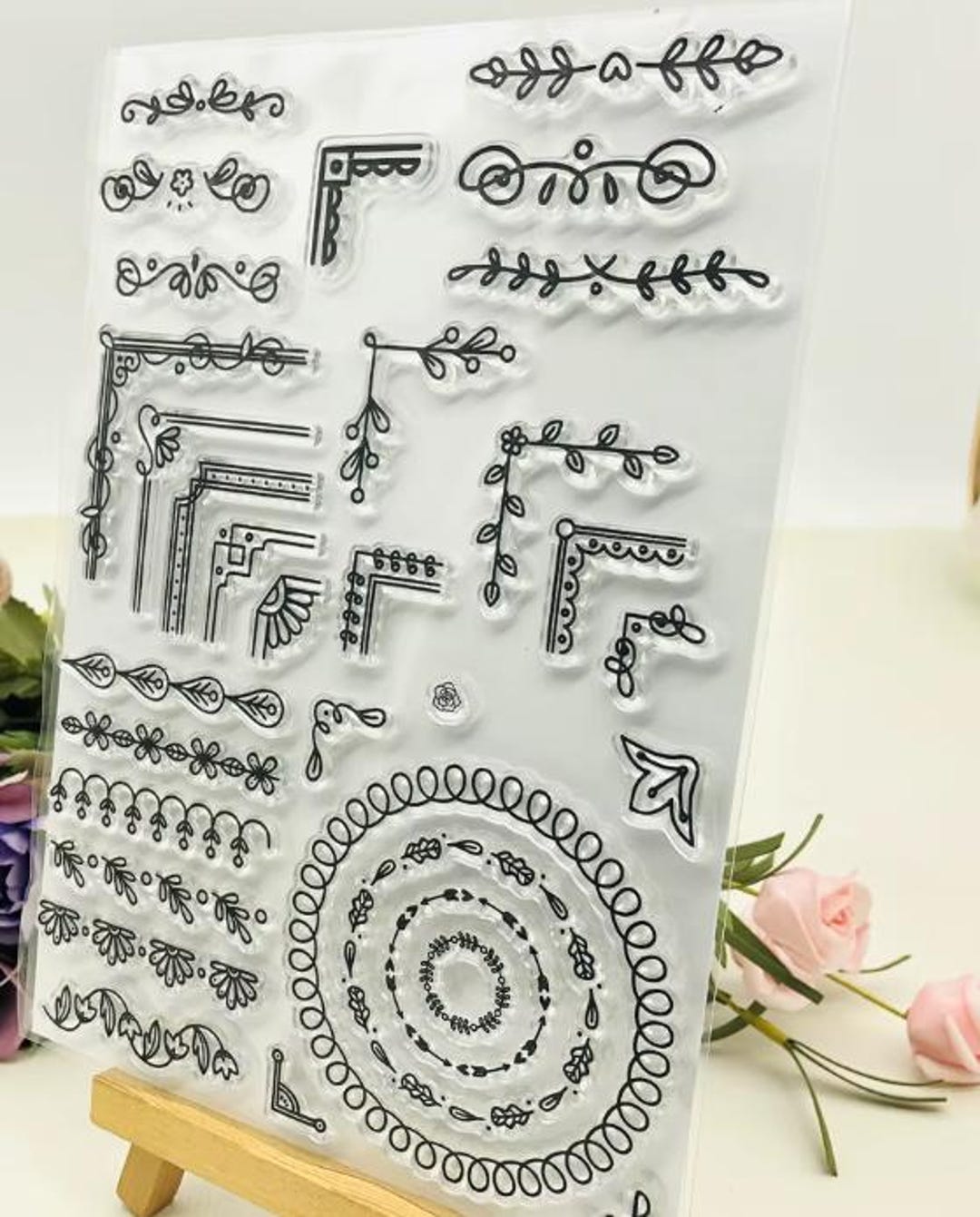 Borders and Corners Stamp Set CAS297 - Etsy