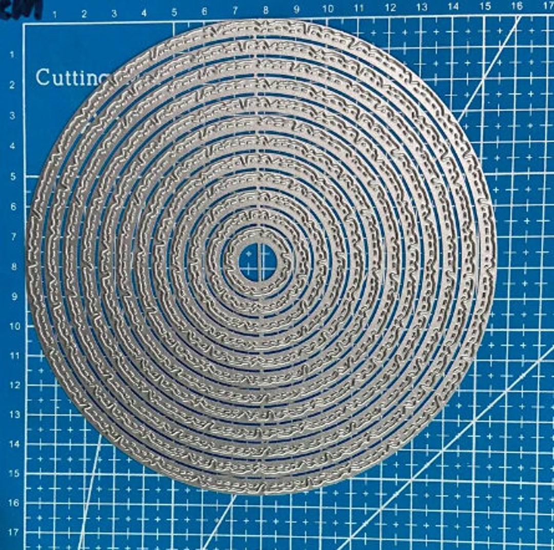 Deckled Edge Nested Circle Die Set 12 Pcs. MD786 - Etsy UK