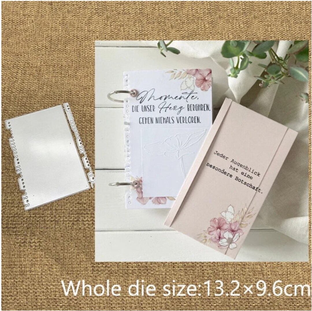 Torn Edge Spiral Notebook Sheet Cutting Die MD685 - Etsy