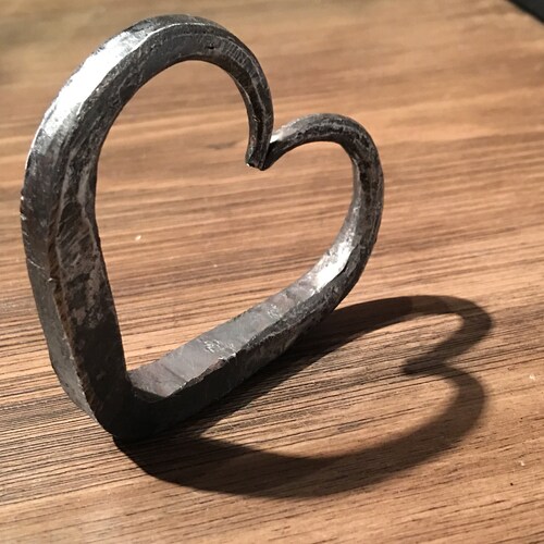 Hand-crafted Steel Heart - Etsy