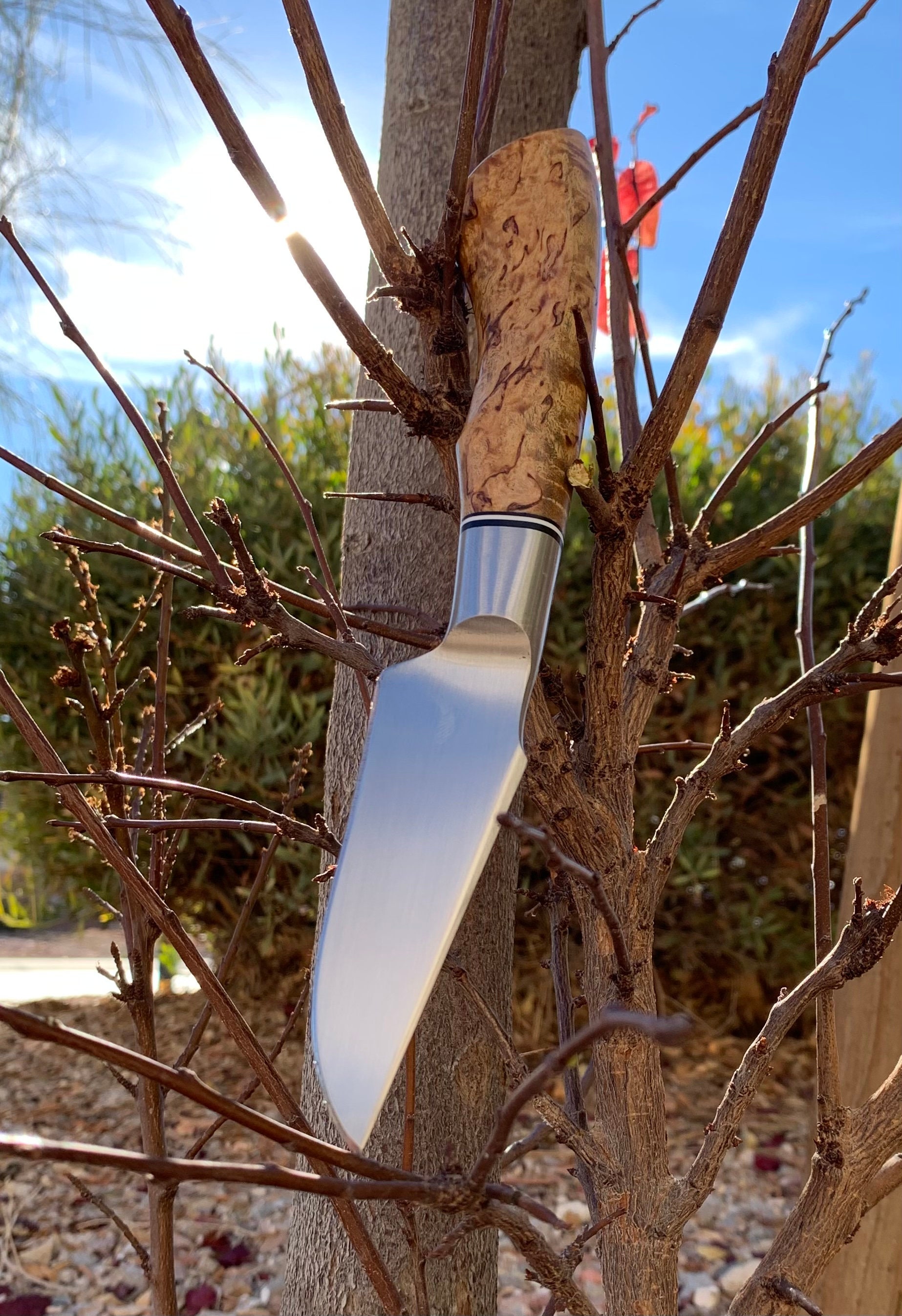 Hand Forged Integral Bolster Edc/hunting Knife | Etsy