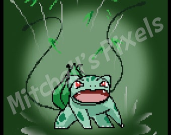 Bulbizarre pixel art | Etsy