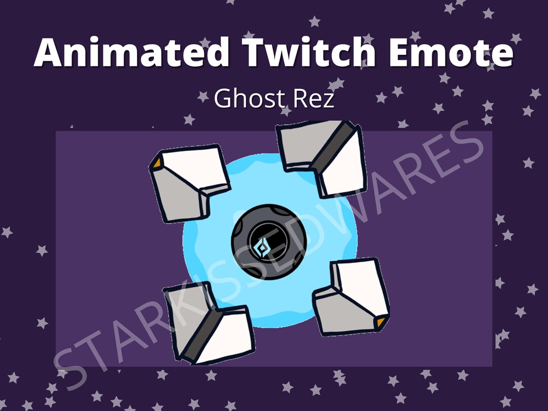 Destiny Inspired Ghost Rez Animated Twitch Emote - Etsy