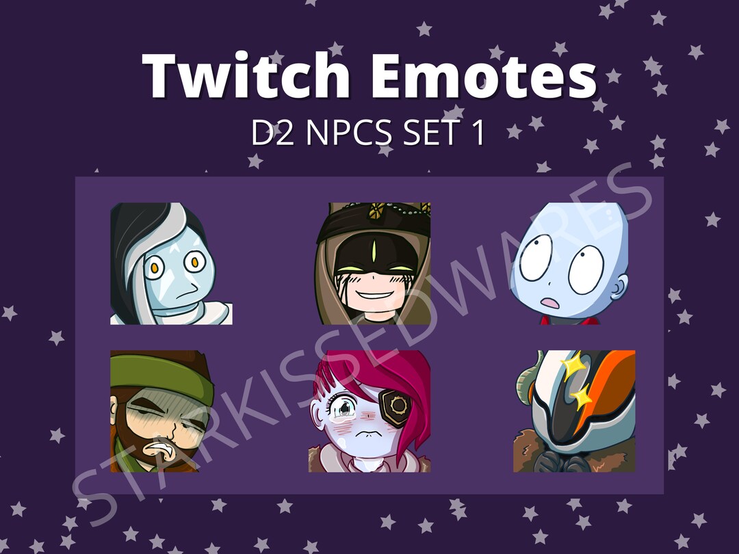 Destiny Inspired Npcs Twitch Emote Pack 1 - Etsy