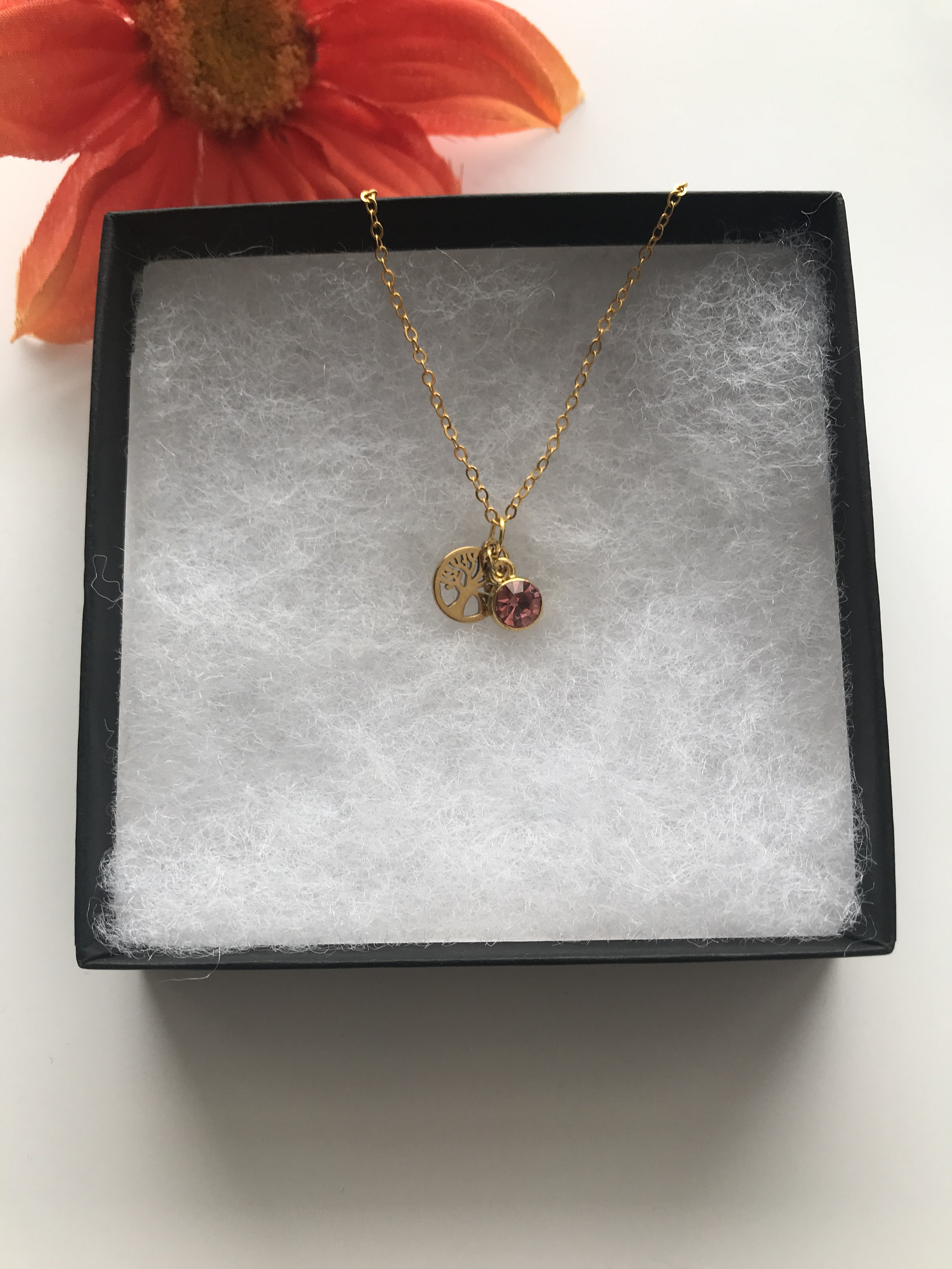 A Crystal Ruby Necklace Ruby Necklace Birthstone Necklace - Etsy