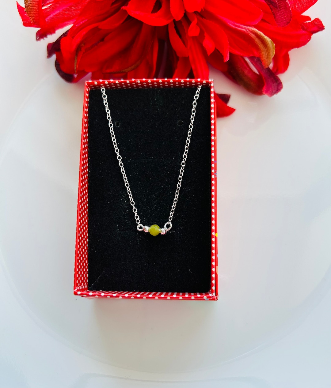 4mm Dainty Canadian Jade Necklace, Jade Necklace, Jade Pendant , Choker ...