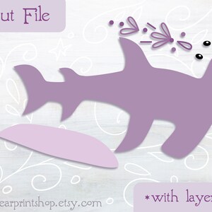 SVG Hammerhead Shark Cut File for Cricut, Silhouette, PNG, JPG Ocean ...