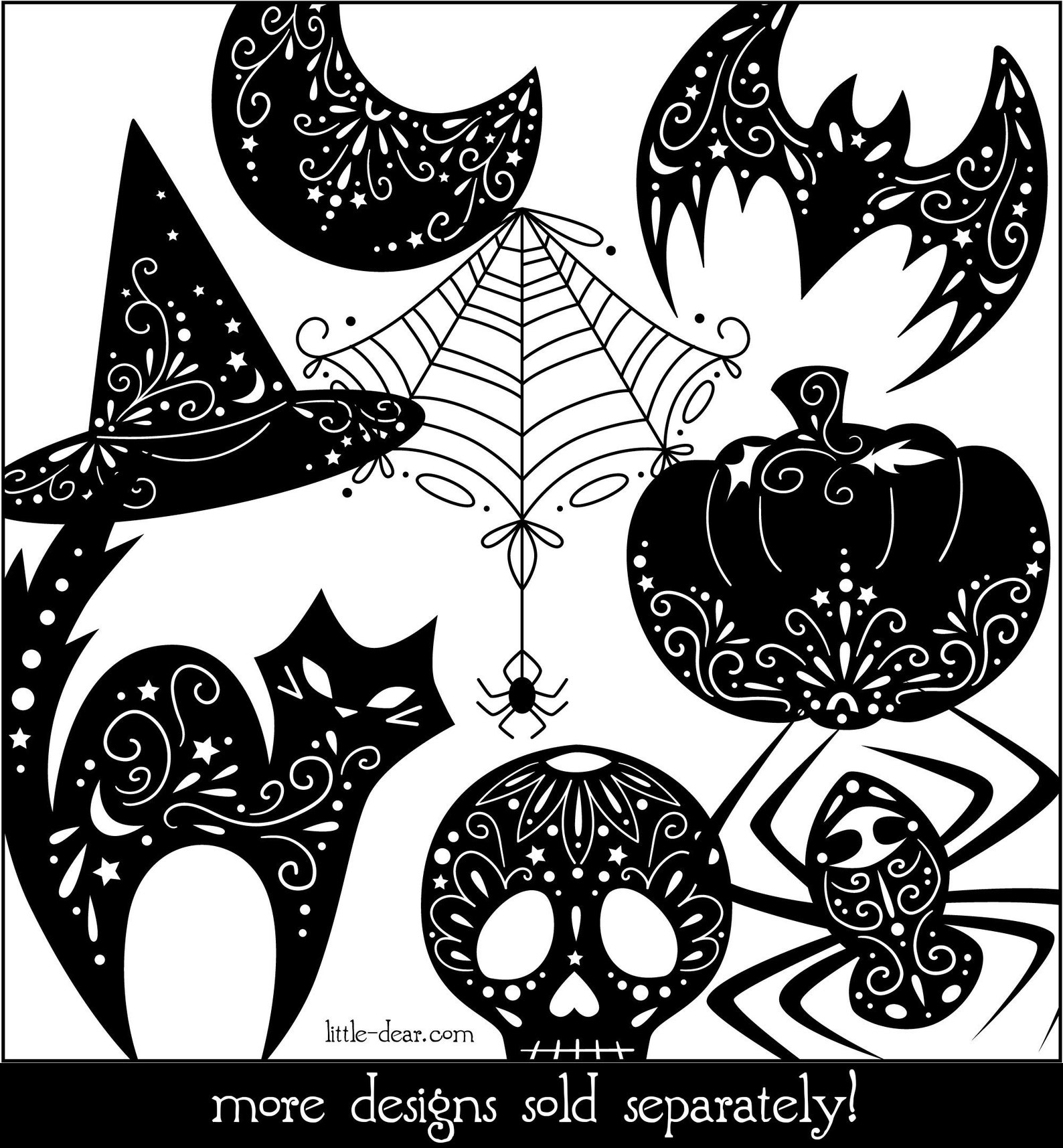 SVG Halloween Bat Cut File for Cricut, Silhouette, PNG, JPG Night Sky ...
