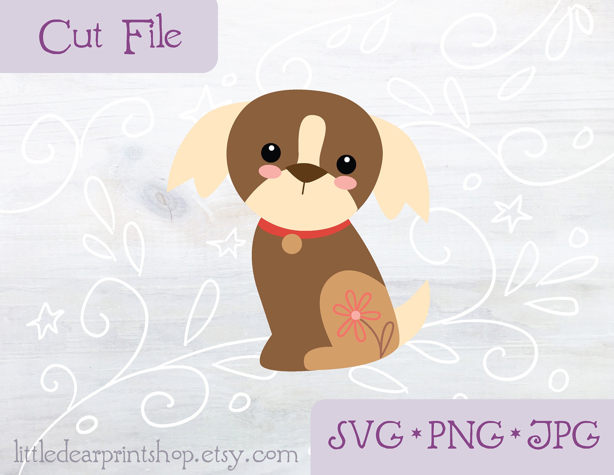 SVG Dog Cut File for Cricut Silhouette PNG JPG Pet Animals | Etsy