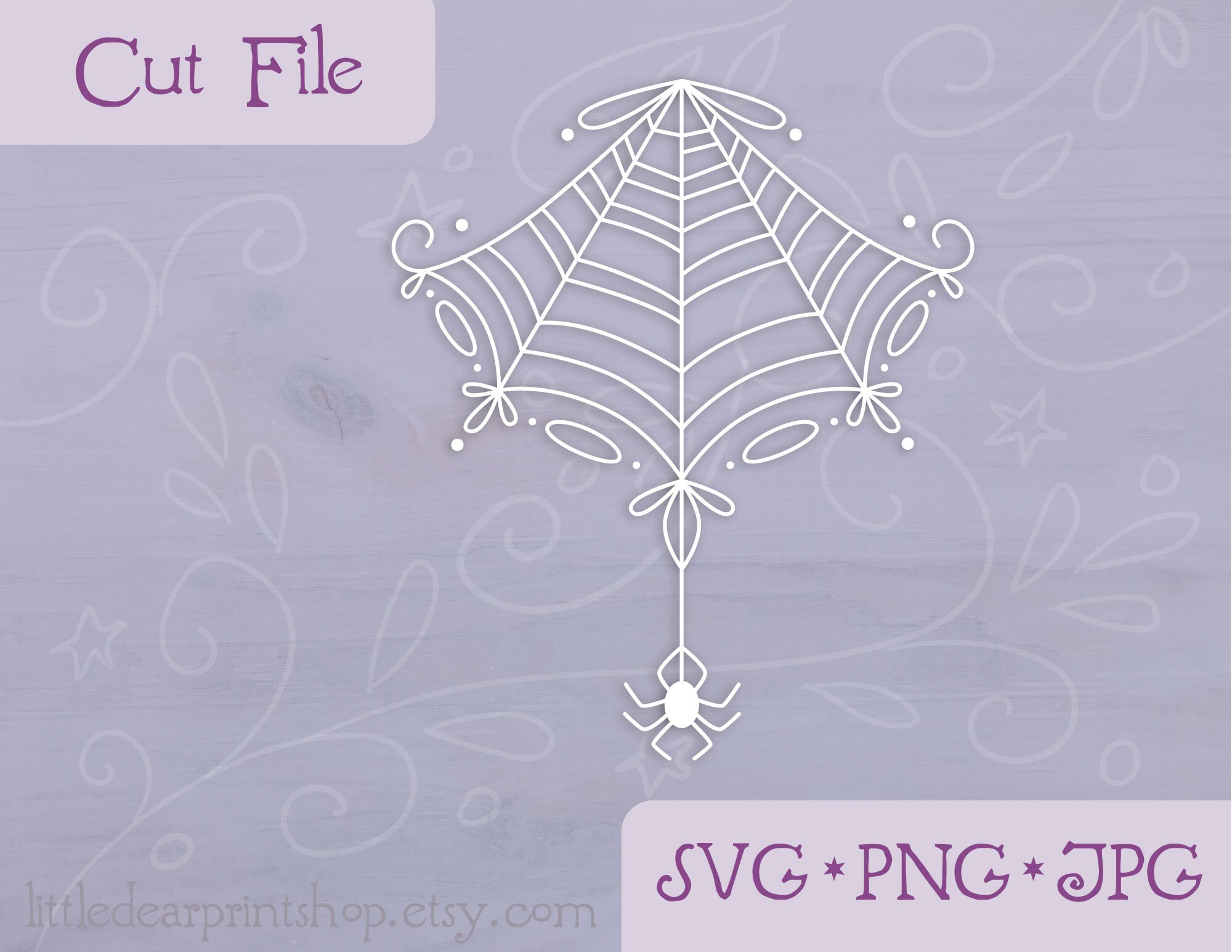 SVG Spiderweb Cut File for Cricut Silhouette PNG JPG - Etsy