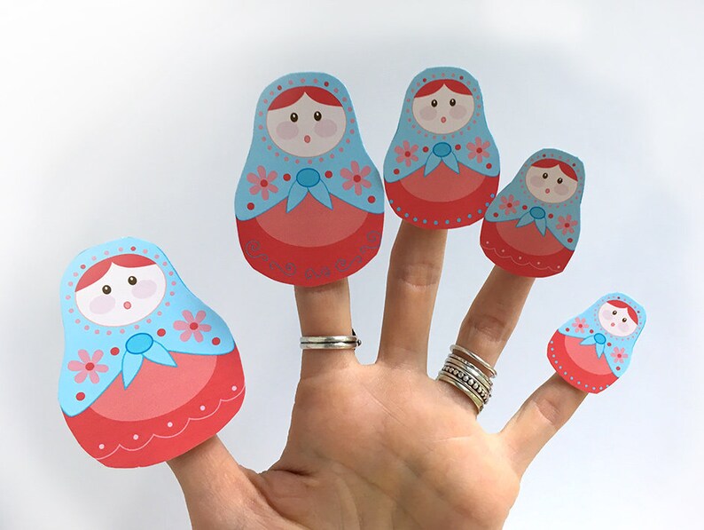Printable Matryoshka Nesting Dolls Banner Diy PDF PNG Clip - Etsy