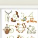 Printable Woodland Animal Numbers Wall Art Forest Animals - Etsy