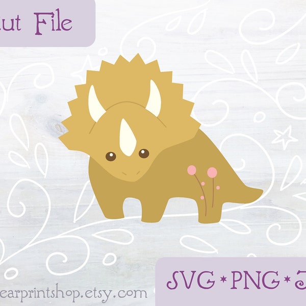 Triceratops Clip Art - Etsy