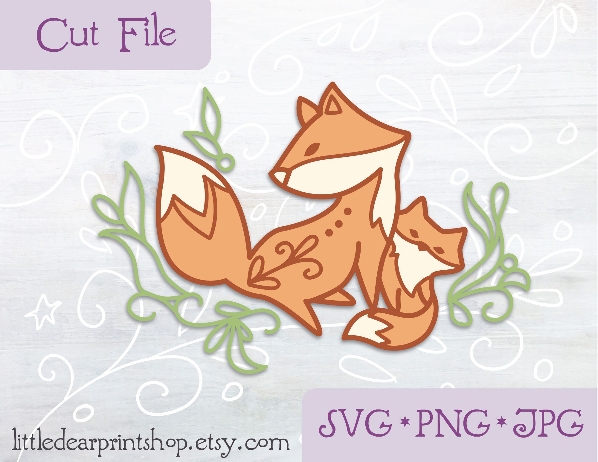 SVG Fox Cut File for Cricut Silhouette PNG JPG Foxes Clip - Etsy