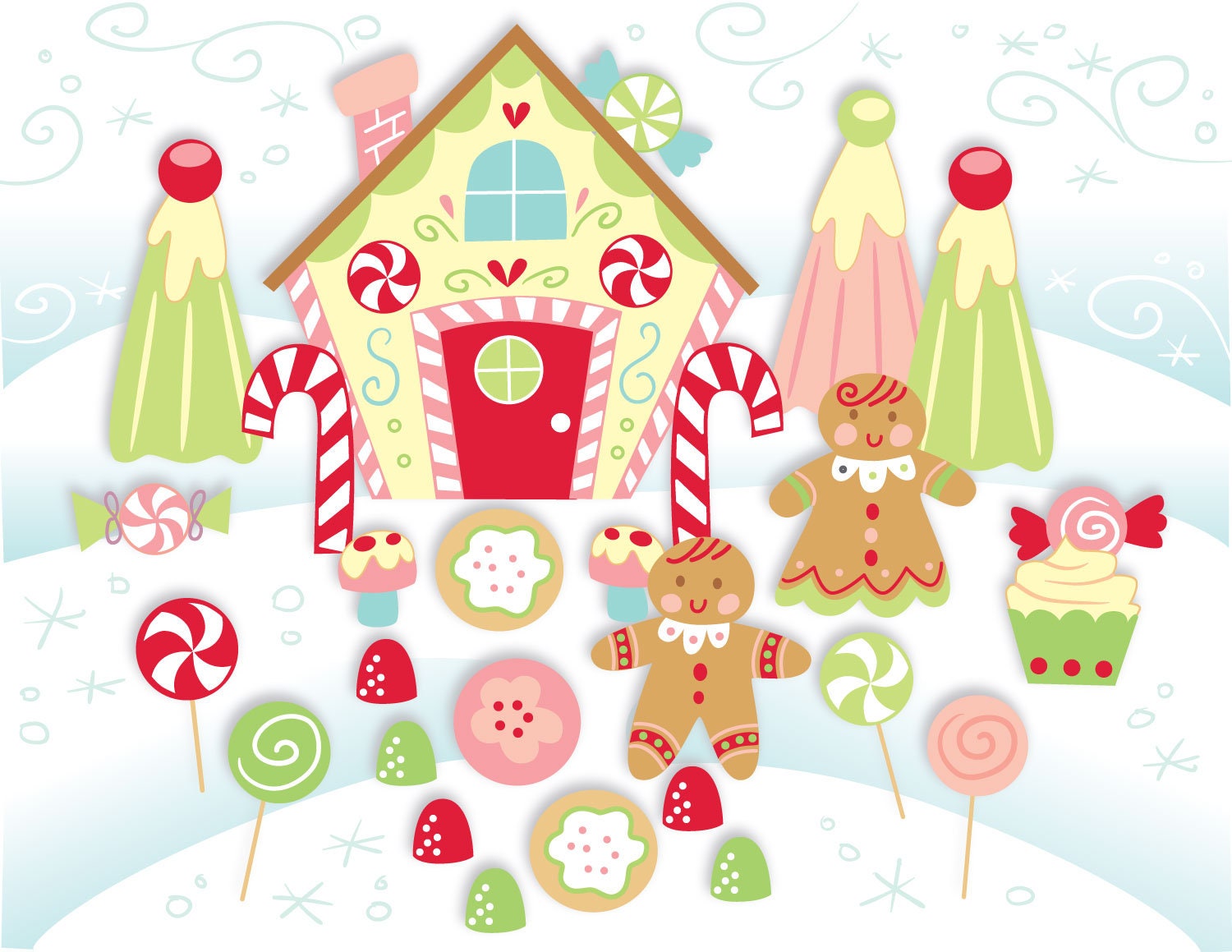 Candy Land Diy Printable PDF PNG SVG Cut and Craft Files - Etsy