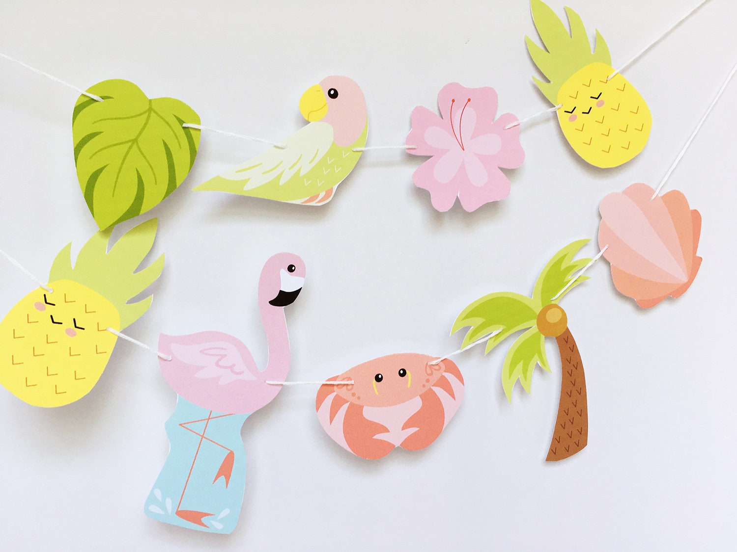 Tropical Flamingo Party Printable Digital Download Clip Art - Etsy