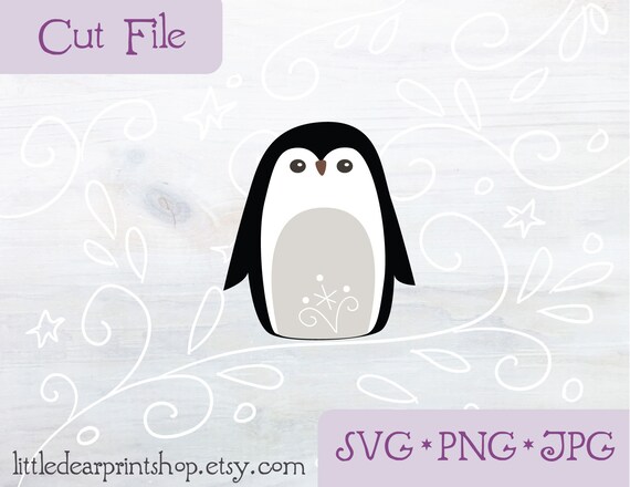 SVG Penguin Cut Files for Cricut Silhouette PNG JPG | Etsy