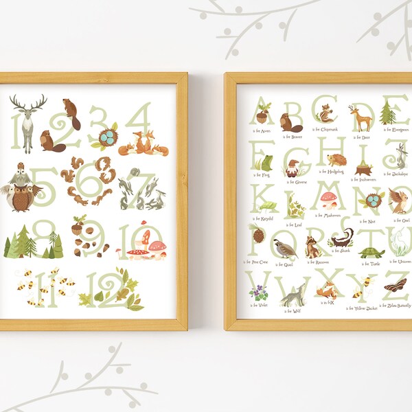 Woodland Abcs - Etsy