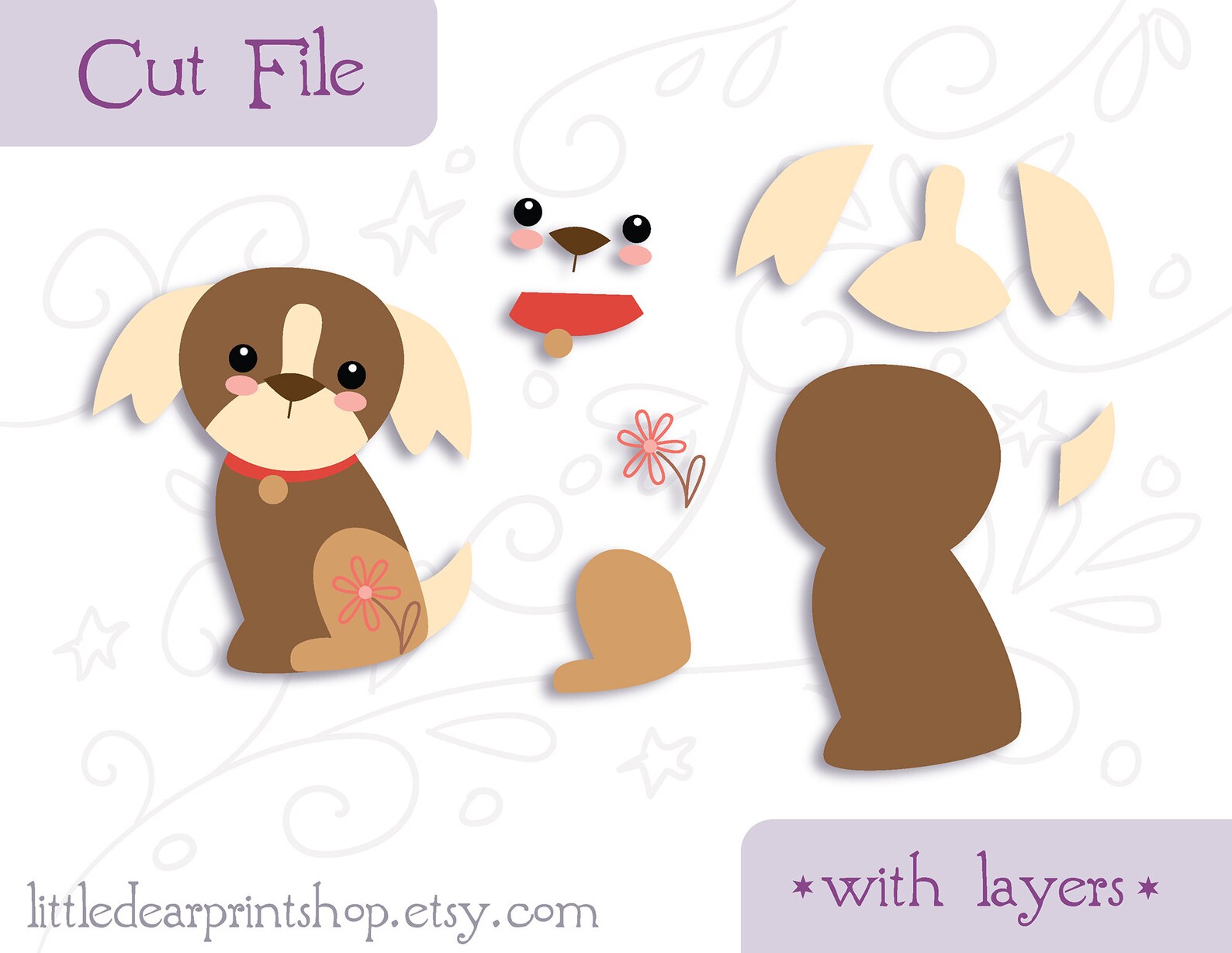 SVG Dog Cut File for Cricut Silhouette PNG JPG Pet Animals - Etsy