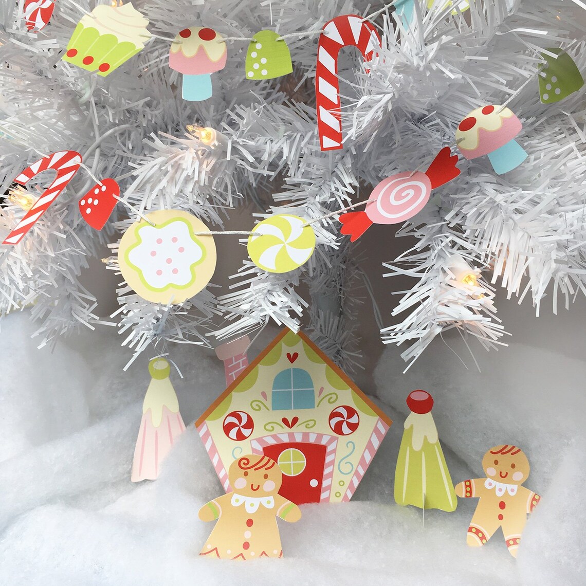 Four Sets of Printable Christmas Party Decorations PDF PNG - Etsy