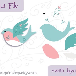 SVG Bluebird Cut File for Cricut, Silhouette, PNG, JPG Blue Bird Clip ...