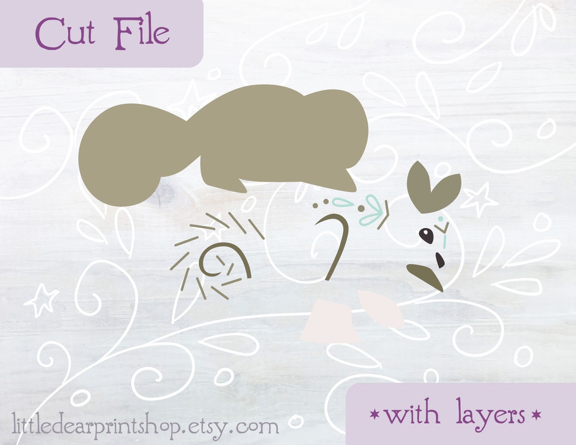 SVG Squirrel Woodland Animals Cut File for Cricut | Etsy