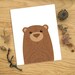 Woodland Bear Printable Diy Wall Art Print Woodland Nursery - Etsy