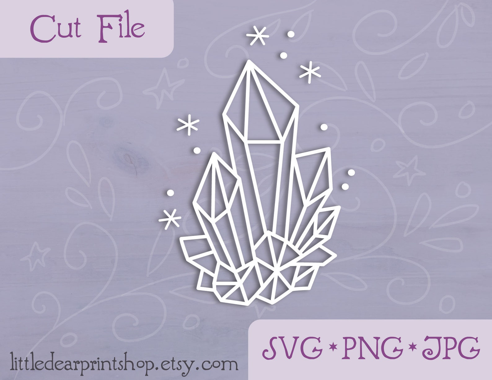 SVG Crystals Cut File for Cricut Silhouette PNG JPG - Etsy UK