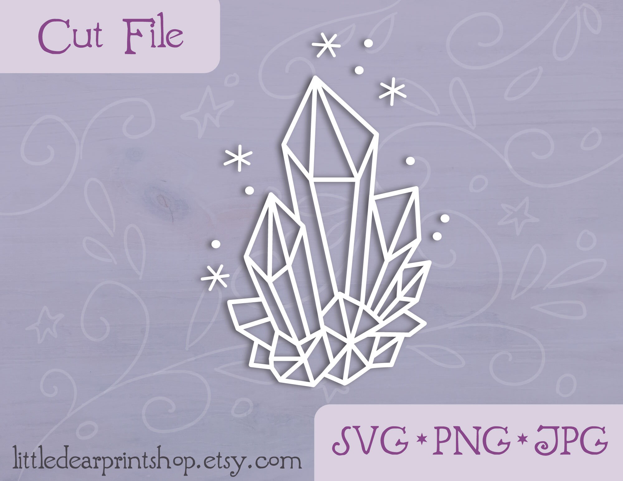 SVG Crystals Cut File for Cricut Silhouette PNG JPG - Etsy UK