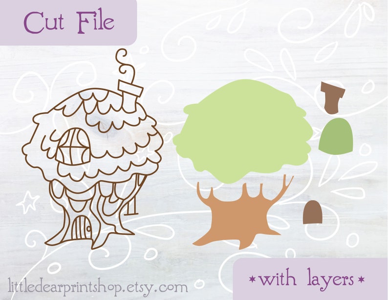 SVG Treehouse Cut File for Cricut Silhouette PNG JPG - Etsy