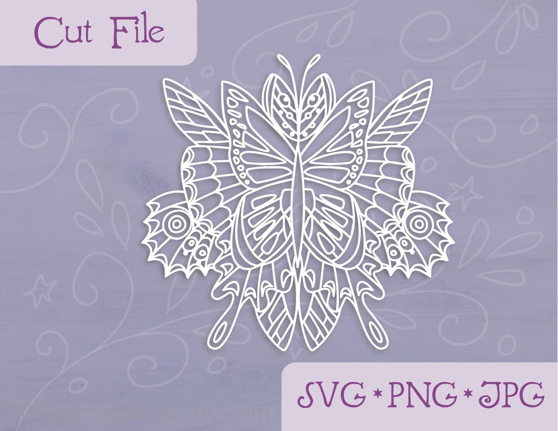 SVG Butterflies Cut File for Cricut Silhouette PNG JPG - Etsy