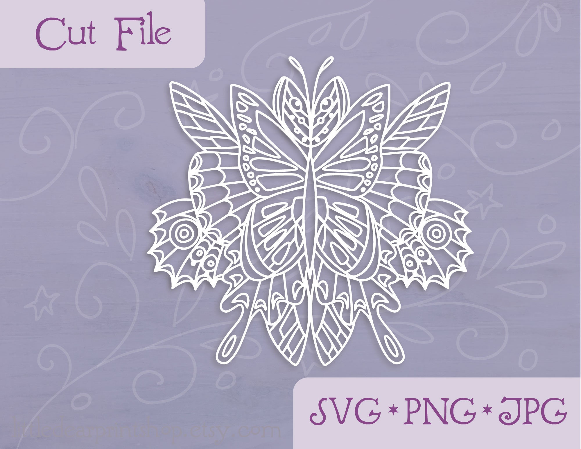 SVG Butterflies Cut File for Cricut Silhouette PNG JPG - Etsy