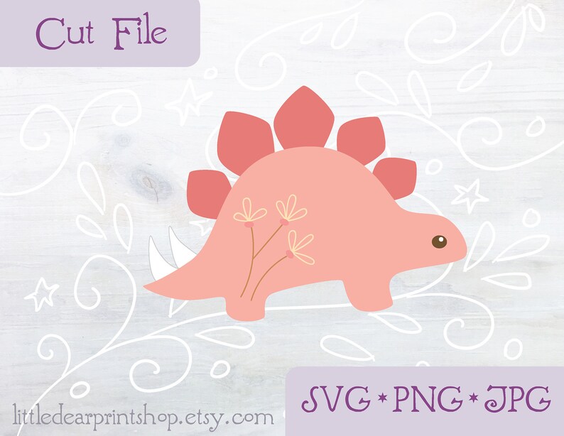 SVG Stegosaurus Cut File for Cricut Silhouette PNG JPG - Etsy