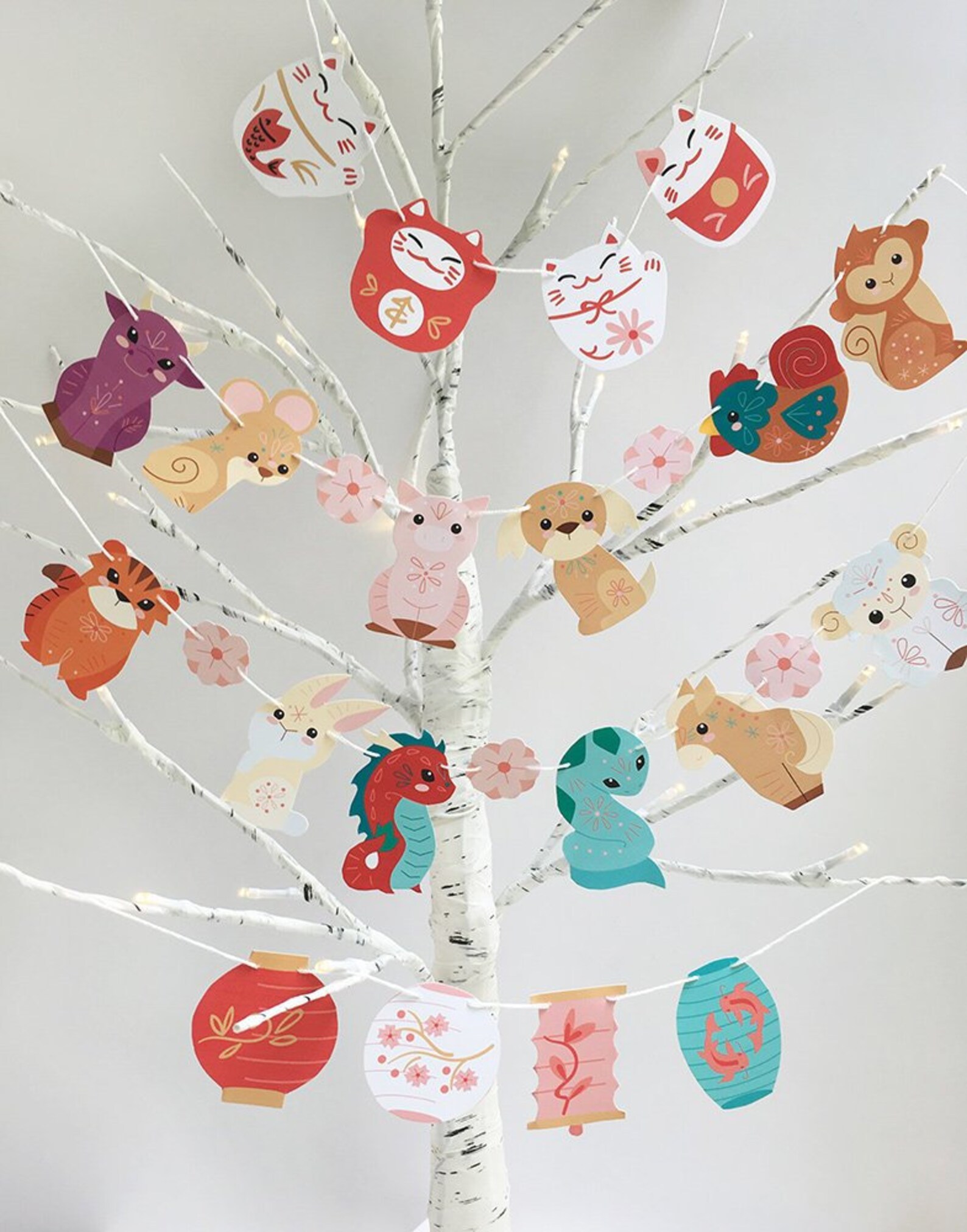 Printable Lucky Cats Banner Diy PDF SVG PNG Download | Etsy