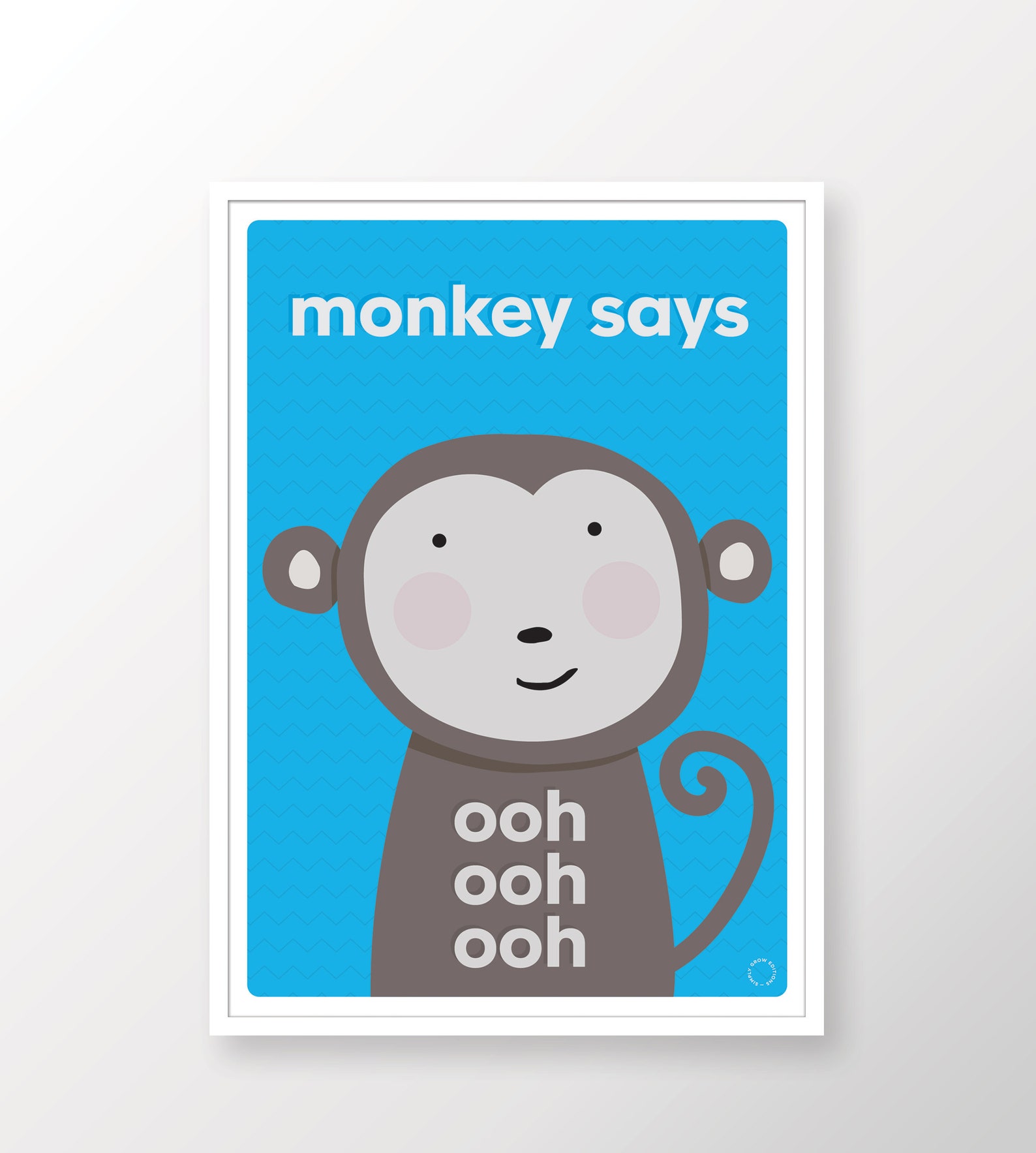 Monkey Says... Ooh Ooh Ooh. High Quality, Fun Nursery and Children Room ...