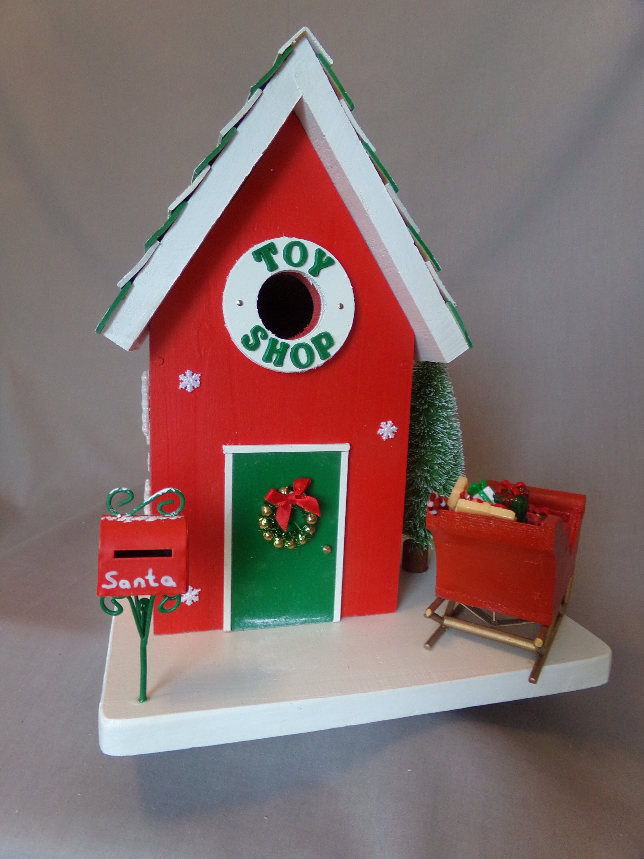 Santa's Toy Shop Birdhouse - Etsy