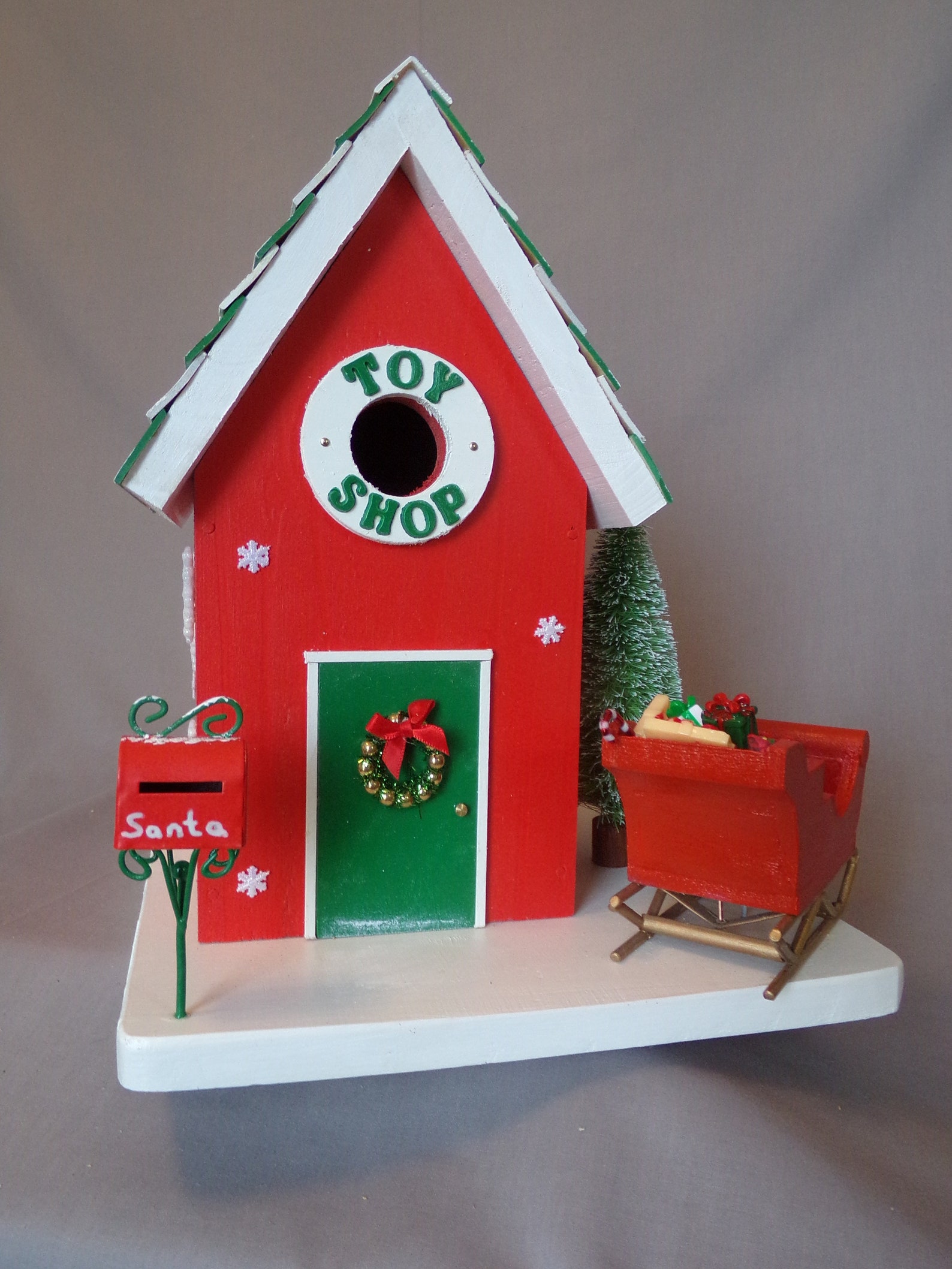 Santa's Toy Shop Birdhouse - Etsy