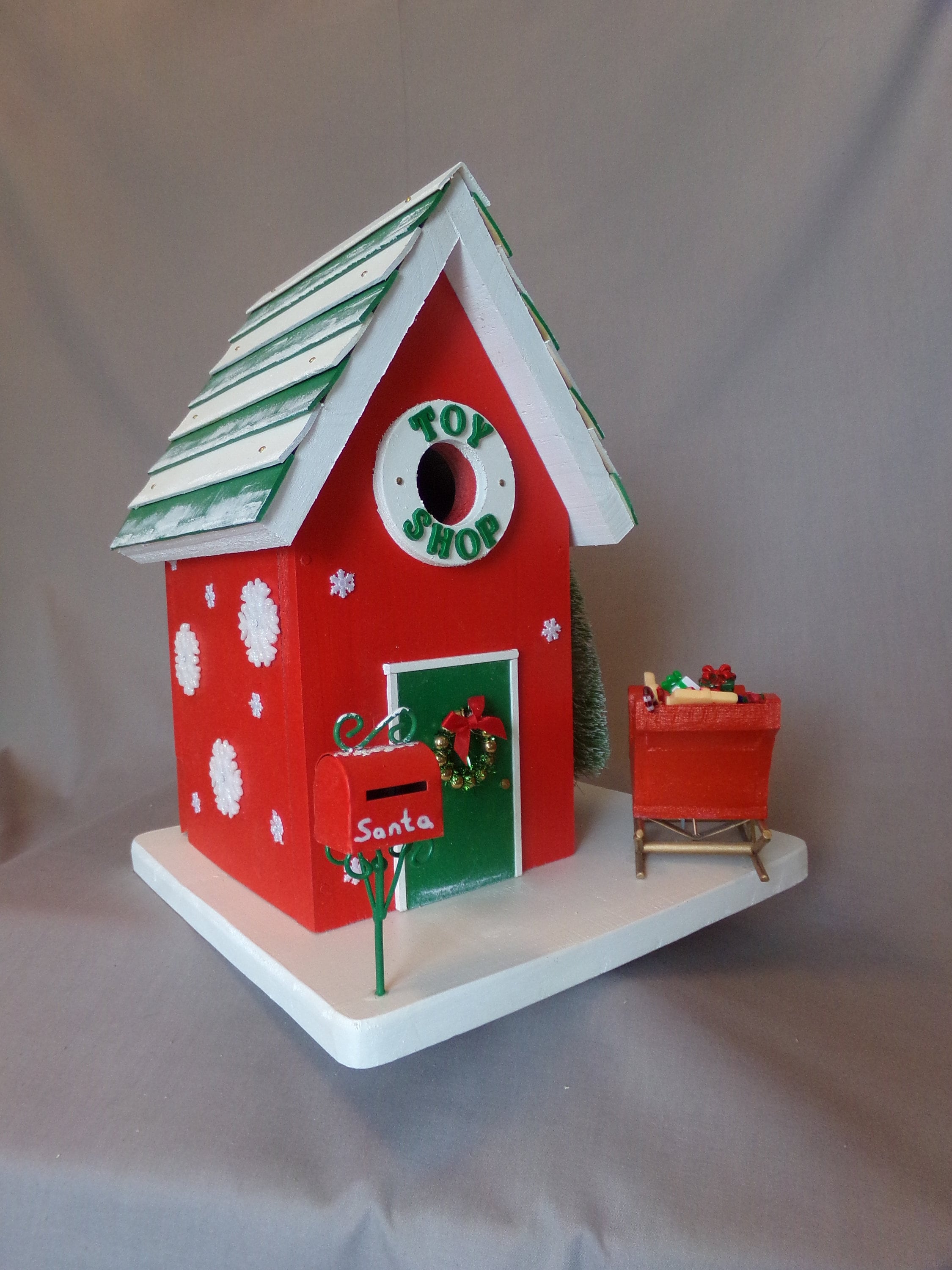 Santa's Toy Shop Birdhouse - Etsy