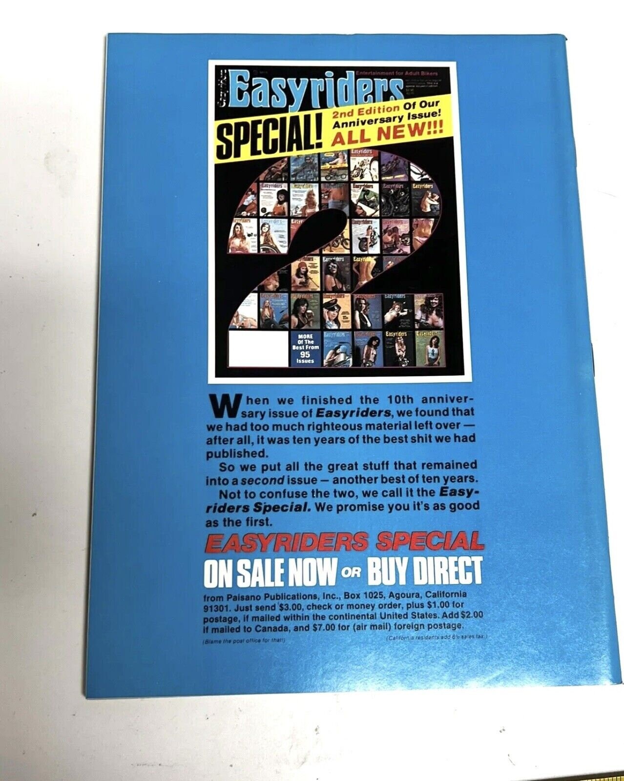 Easyriders Motorcycle Magazine October 1982 112 David Mann Centerfold ...