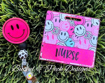 Badge Buddy, Colorful Dots, RN Badge Buddy, Custom Badge Buddy, Marker ...