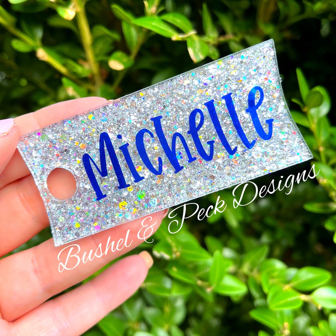 Custom Glittered Acrylic Name Tag/plate for 40oz Stanley H2.O Quencher ...