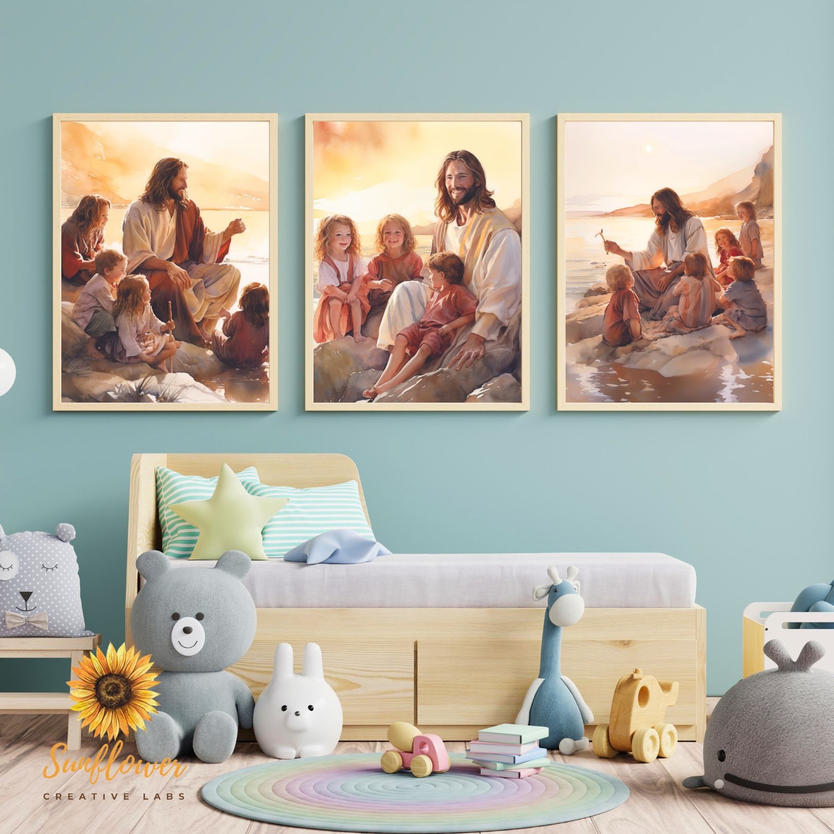 Jesus Christ Children Wall Art Digital Download Nursery Decor LDS ...