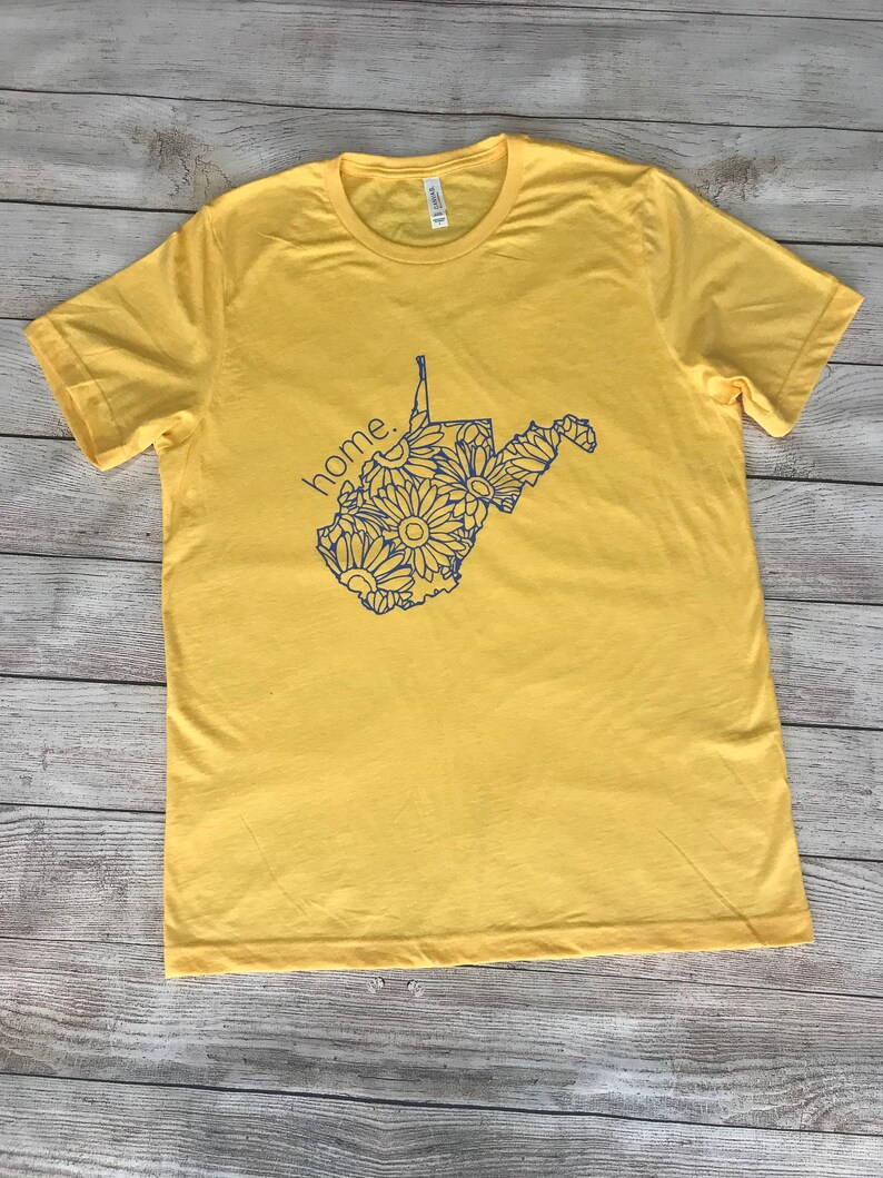 Custom Floral WV Shirt - Etsy