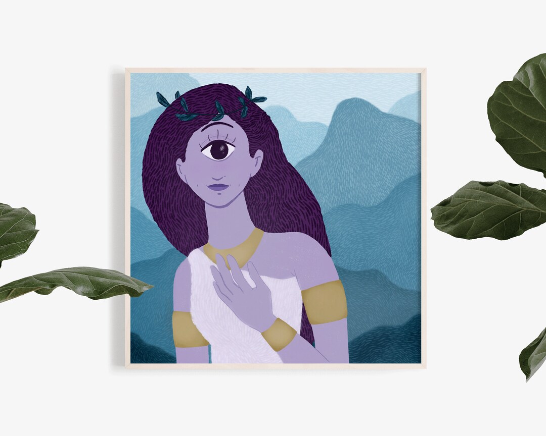 Cyclops Portrait Art Print Gallery Wall Print Greek Mythology Children ...