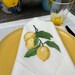 Lemon Embroidered Linen Dinner Napkins, Set of 6, - Etsy